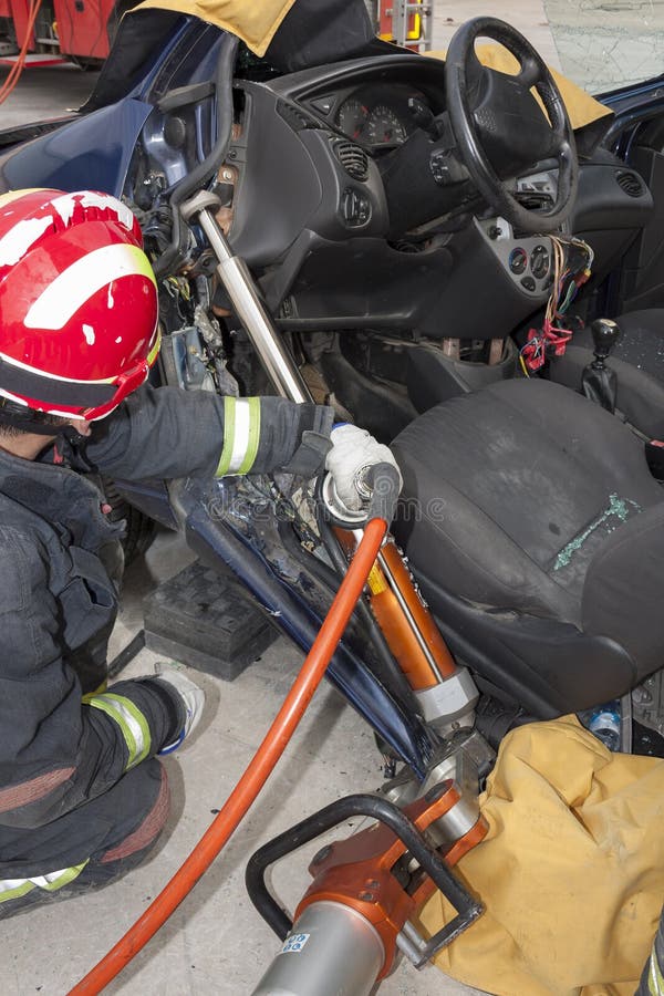 Firefighter working stock image. Image of rescue, load - 64007151