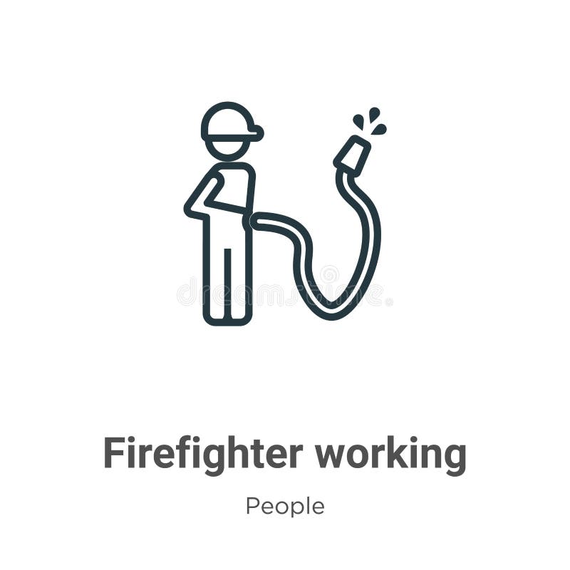 Firefighter Working Tool Stock Illustrations – 612 Firefighter Working ...