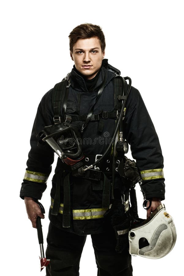 Firefighter stock photo. Image of stare, engine, fireman - 1683850