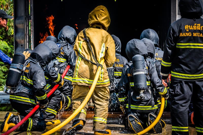 Firefighters training stock image. Image of assistance - 44548999