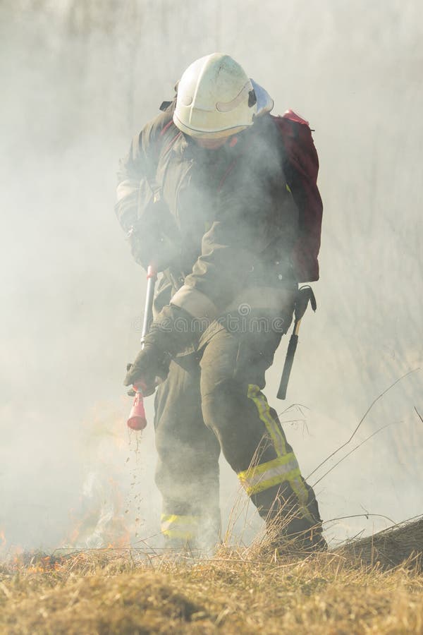 Wildfire after Spring Festival Stock Photo - Image of light, wildfires ...