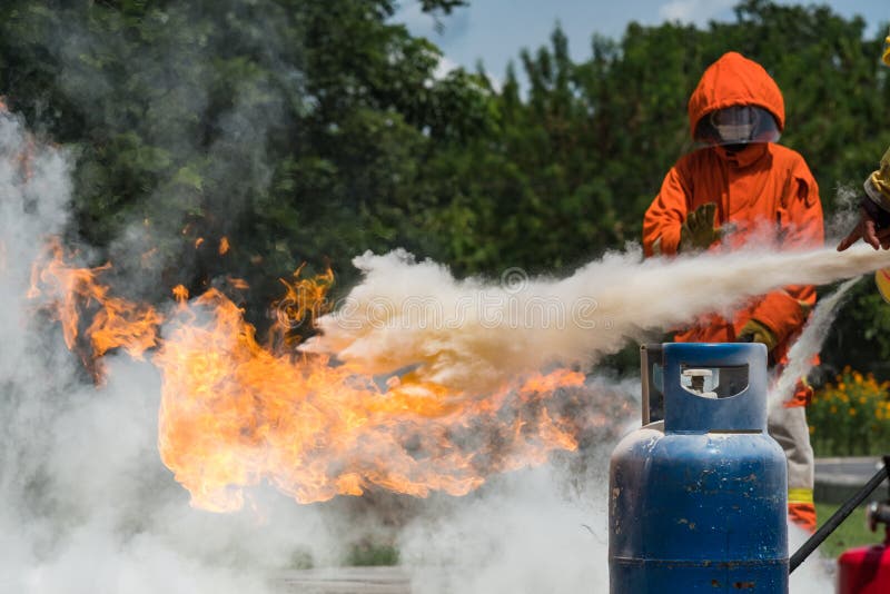 Fire demonstration stock photo. Image of safety, protests - 198649886