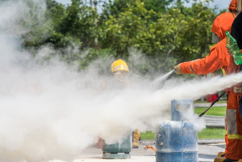 Fire demonstration stock photo. Image of protection - 245848380