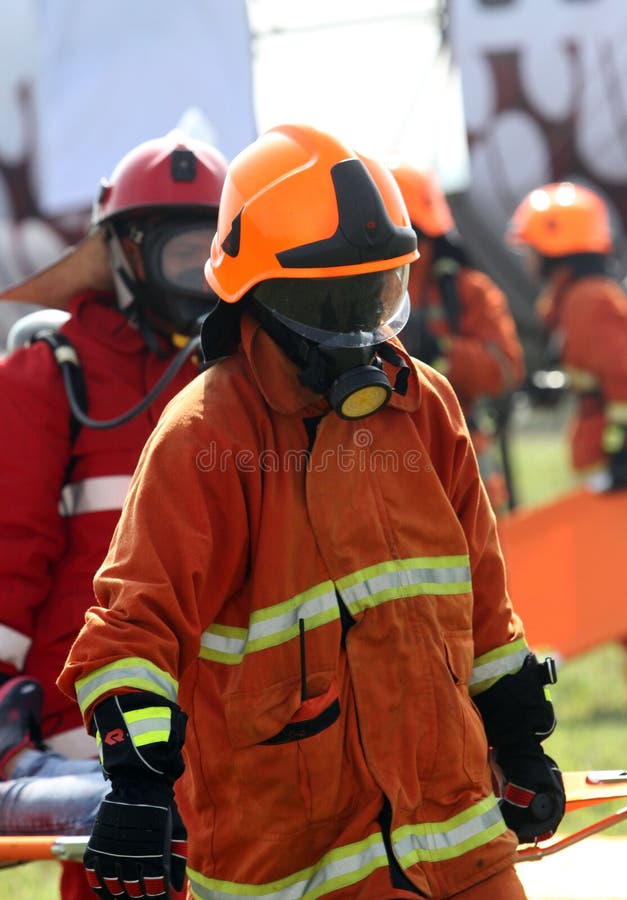 Firefighters editorial photo. Image of profession, helmet - 68798681