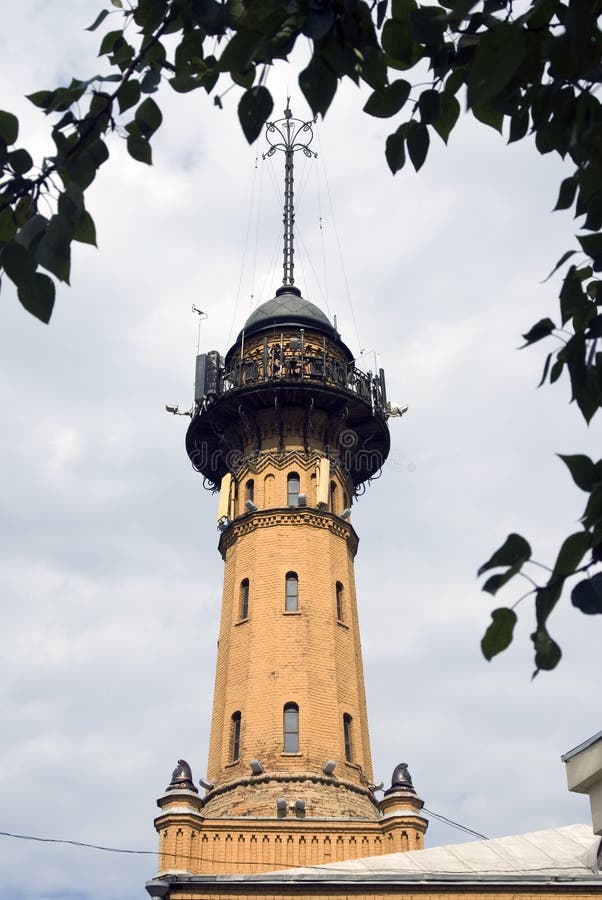 Firefighters Tower in Moscow, Built in 1880-es. Stock Photo - Image of ...