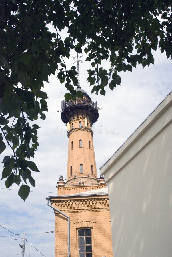Firefighters Tower in Moscow, Built in 1880-es. Stock Photo - Image of ...
