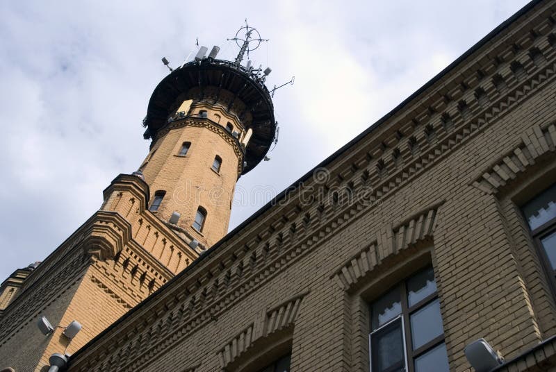 Firefighters Tower in Moscow, Built in 1880-es. Stock Photo - Image of ...