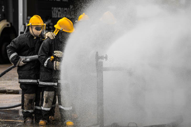 Firefighters training editorial stock photo. Image of drill - 100778713