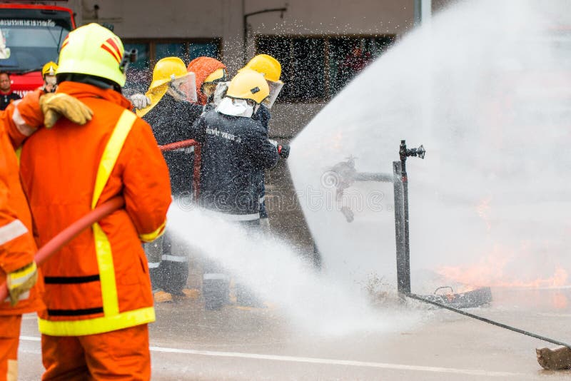 Firefighters training editorial photo. Image of equipment - 100779151