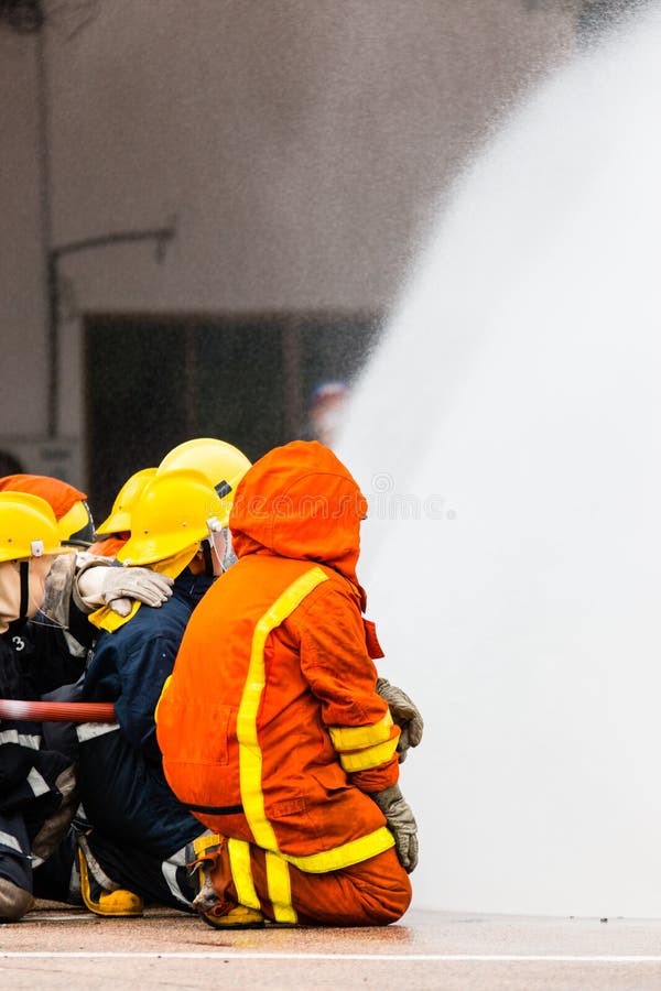 Firefighters training editorial photo. Image of explosion - 100779436
