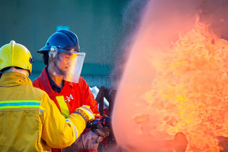 Firefighters training stock image. Image of equipment - 59596075