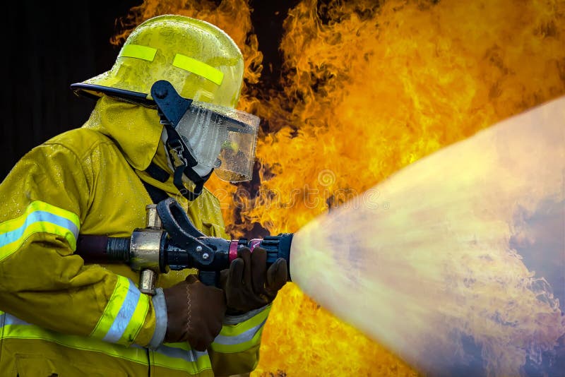 Firefighters training stock photo. Image of coat, equipment - 57099918