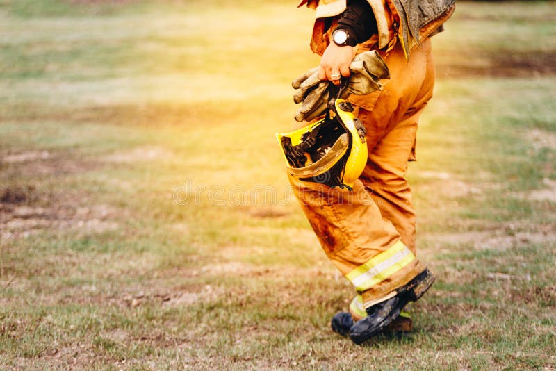 Fireman Walking stock image. Image of firemen, firefighter - 102151069