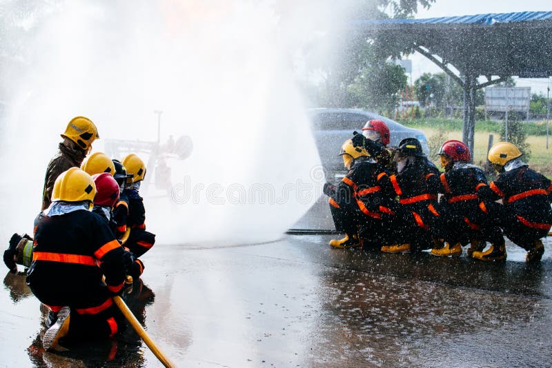 Firefighters training editorial image. Image of fireman - 100779555