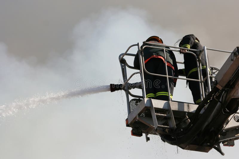 Firefighter at work stock photo. Image of fighter, ramp - 27401676