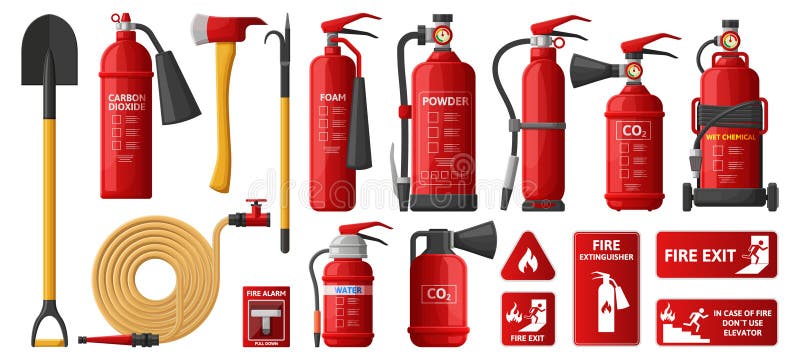 Firefighting, Fire Protection Equipment, Fire Extinguisher, Emergency ...