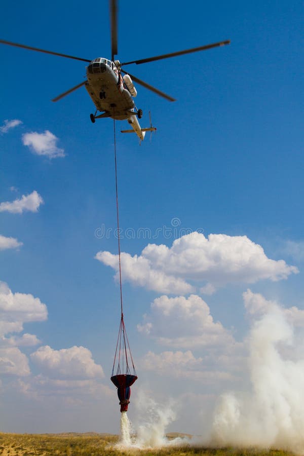 Firefighting Helicopter stock photo. Image of equipment - 50009706