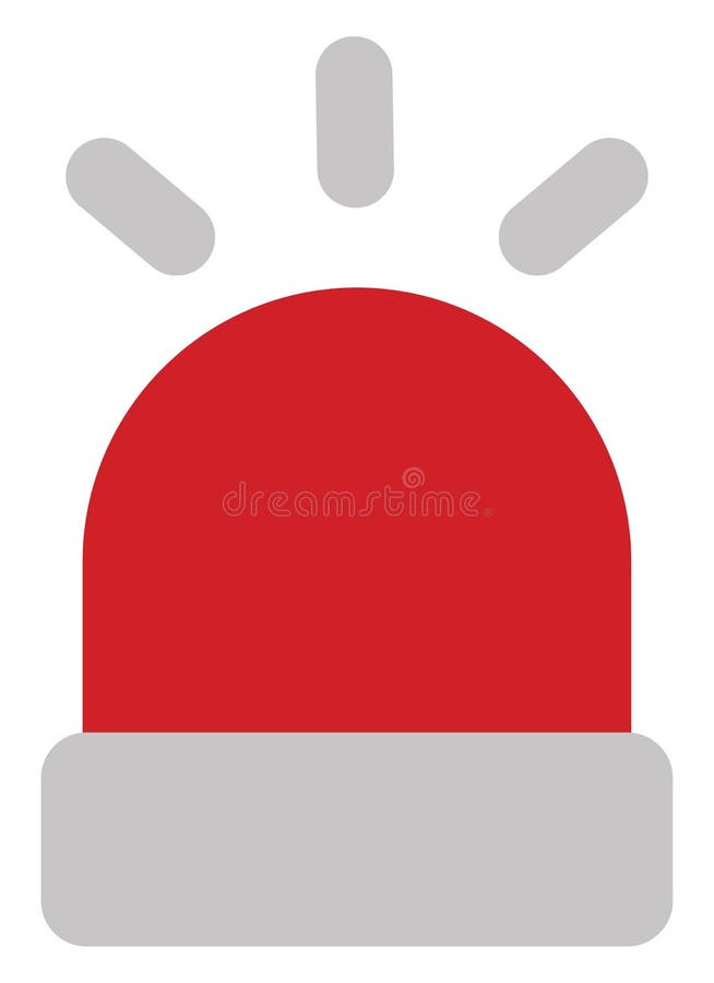 Firefighting Red Light, Icon Stock Vector - Illustration of sign ...