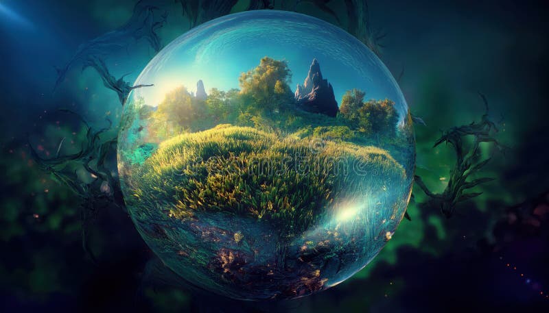 Firefly Abstract Digital Data Orb with Vibrant Growth Gaming Wallpaper ...