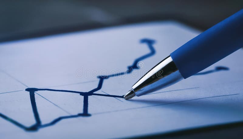 Firefly Drawing a Graph with an Upward Trend on Paper Highlighting Key ...