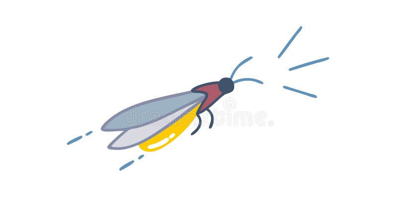 Firefly Emitting Light, Night Insect Vector, Vector Design Generative ...