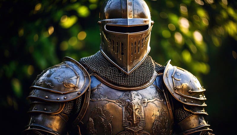 Firefly Knight S Armor Glimmers in Vibrant Greenery, Reflecting ...