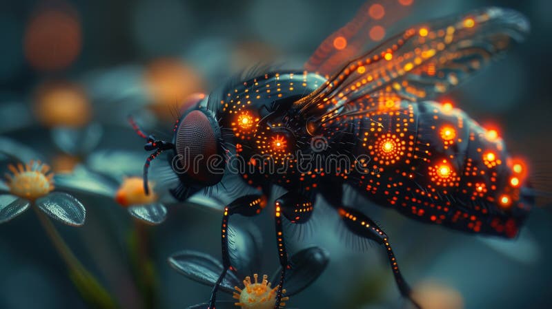 Firefly with LED Light Patterns Communicating Codes in the Encrypted ...