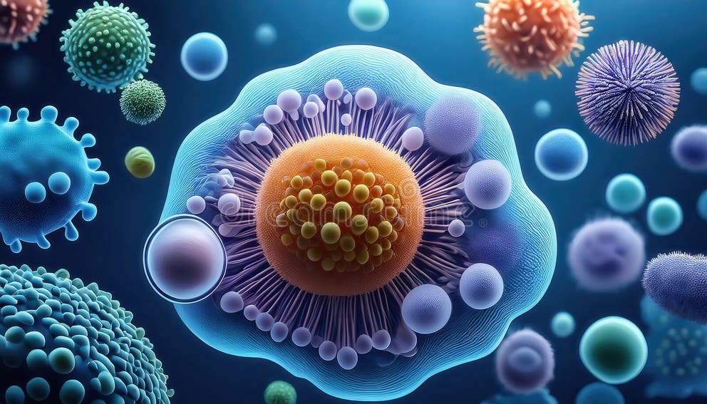 Firefly Microscopic Cells, Viruses, and Microbes Demonstrated through ...