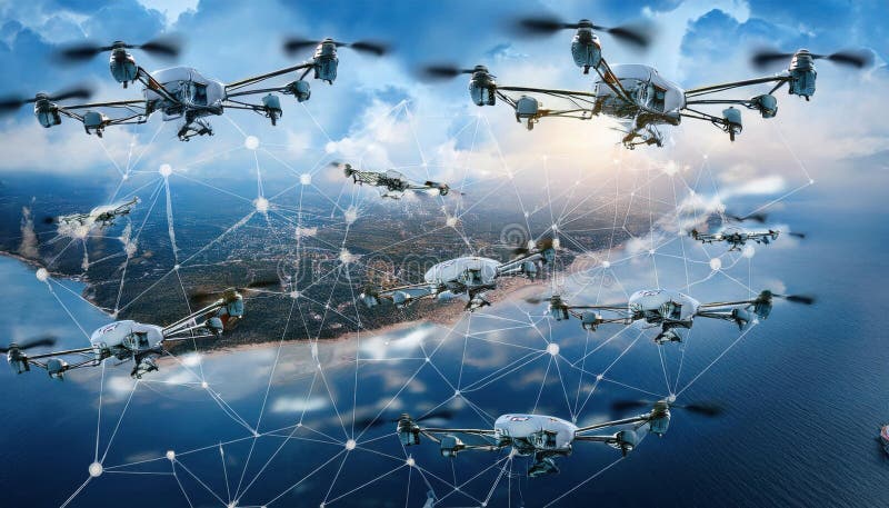 Firefly Network of Unmanned Aerial Vehicles Operates in the Sky ...