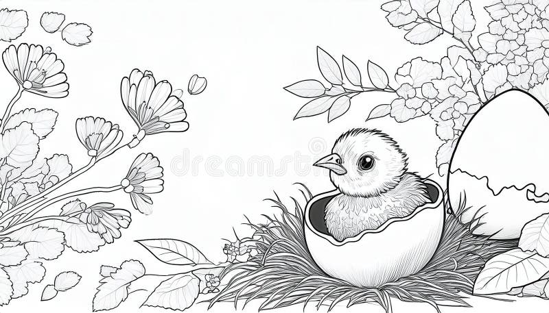 Firefly S Artistic Illustration of a Chick Hatching from an Egg ...