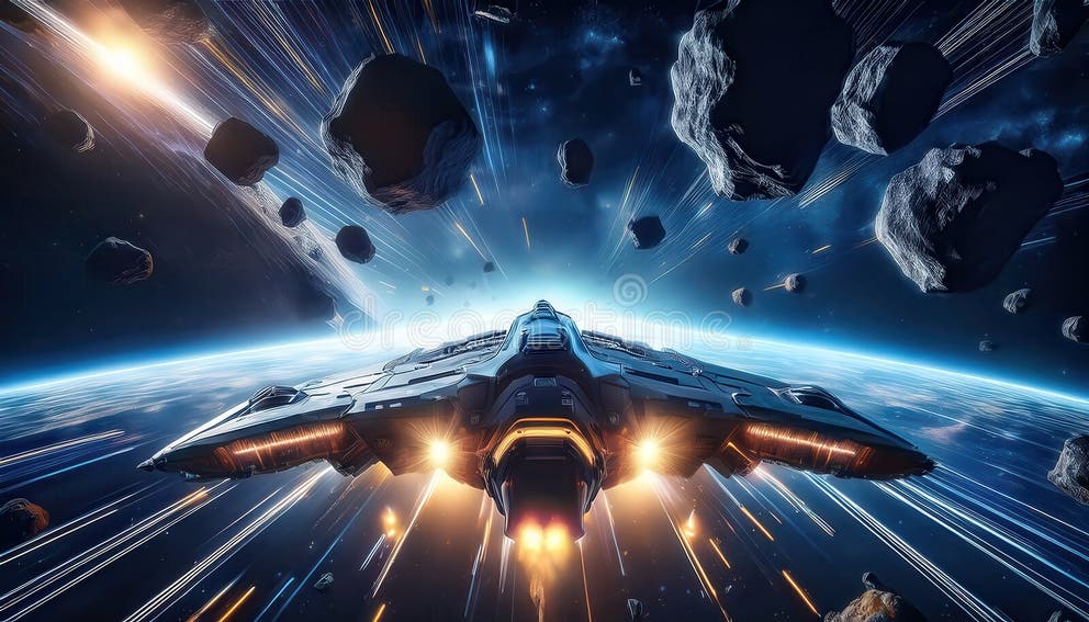 Firefly Spacecraft Navigating through a Dense Asteroid Field in Deep ...