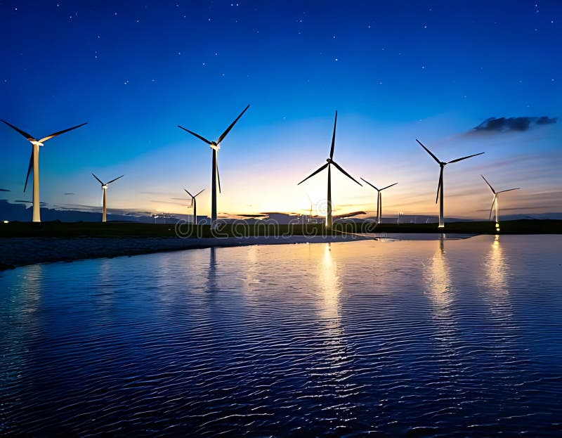 Firefly Wind Turbines Stock Illustrations – 5 Firefly Wind Turbines ...