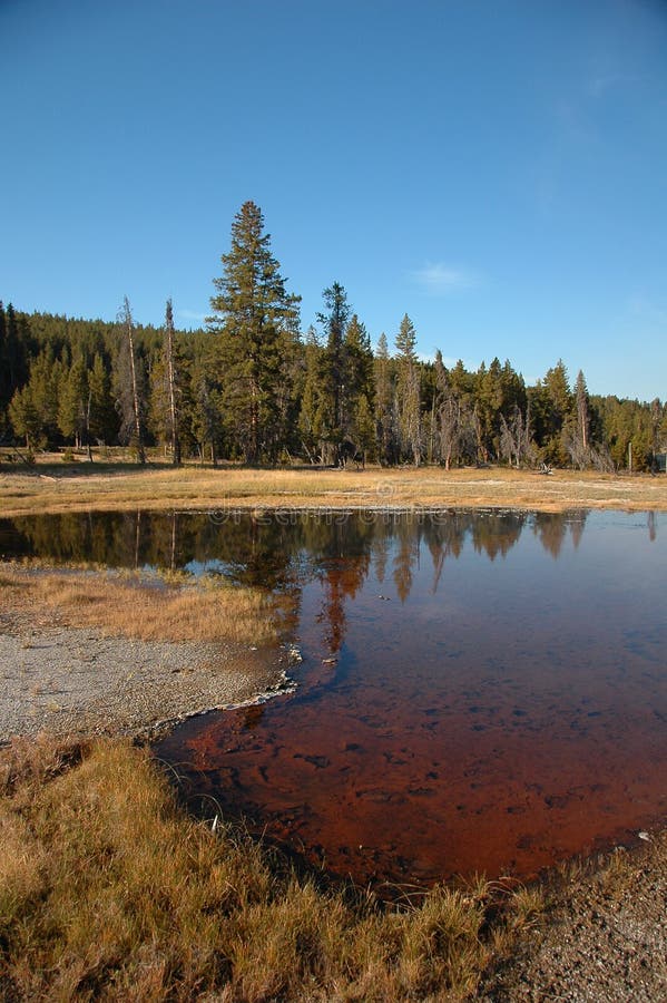 Firehole Lake in Yellowstone Stock Image - Image of boiling, deep: 13193199