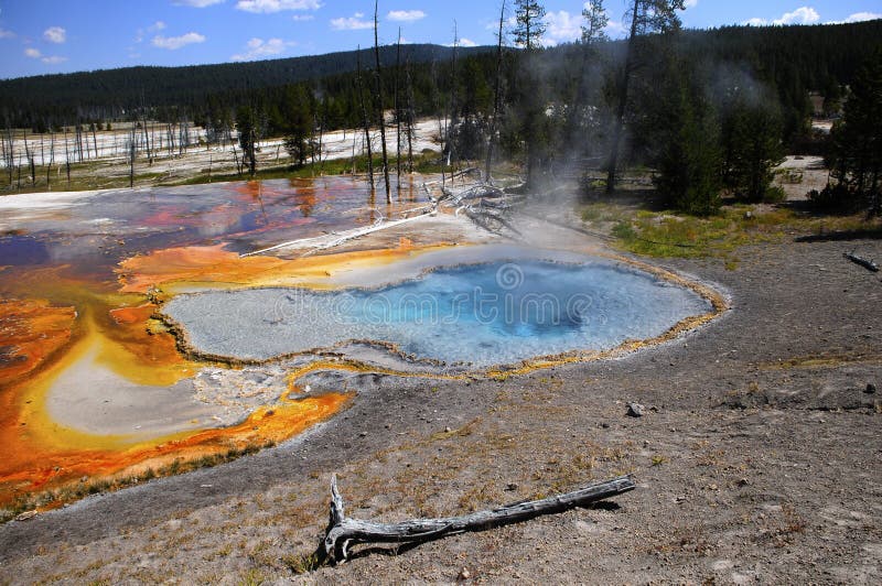 Firehole Spring stock photo. Image of yellowstne, park - 34162122