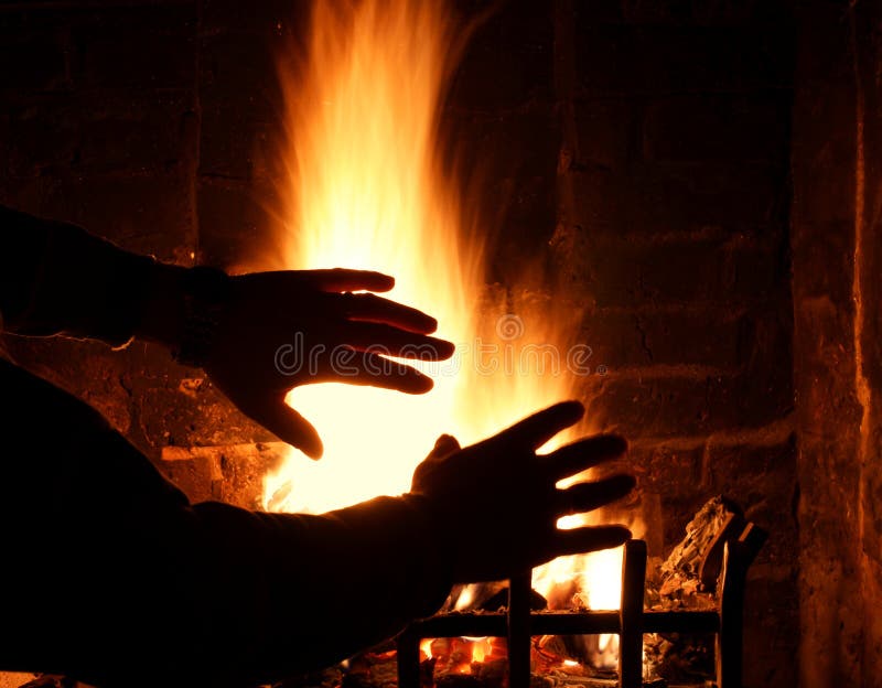 Firelight stock image. Image of fireplace, dark, heat - 35247185