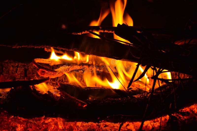 Firelight stock image. Image of evening, fire, firelight - 45790009