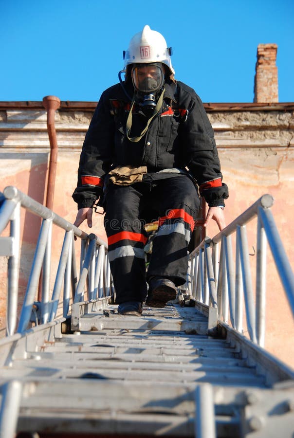 Fireman stock photo. Image of determination, breathing - 10452784