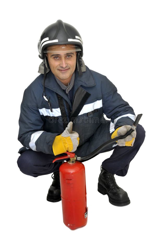Sad fireman stock image. Image of action, firefighter - 7222645