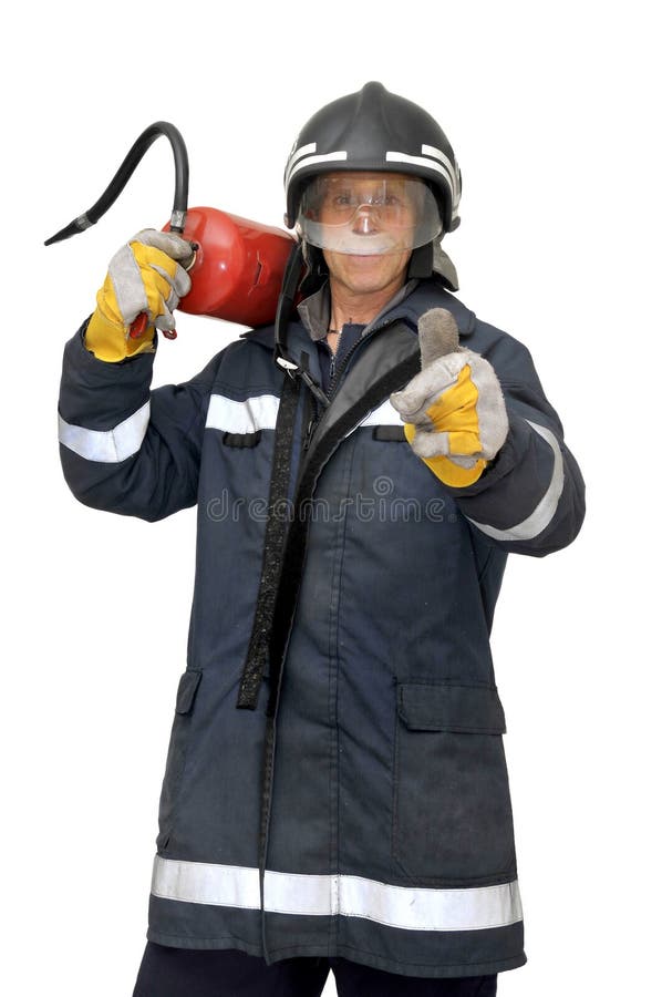 Fireman stock image. Image of copy, hero, equipment, coat - 14000521