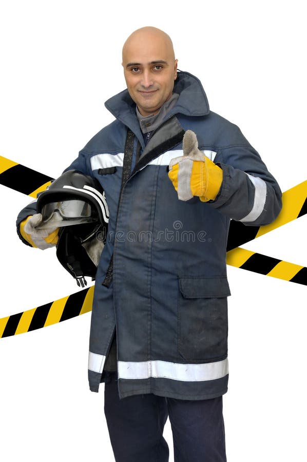 Fireman stock photo. Image of firefighter, extinguisher - 19378952