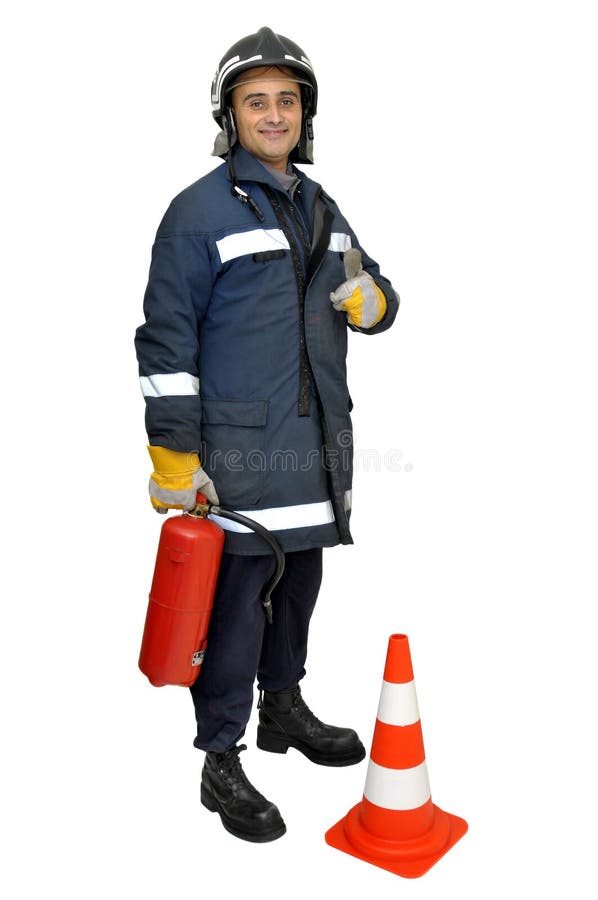Firefighter directing stock image. Image of confidence - 38343937
