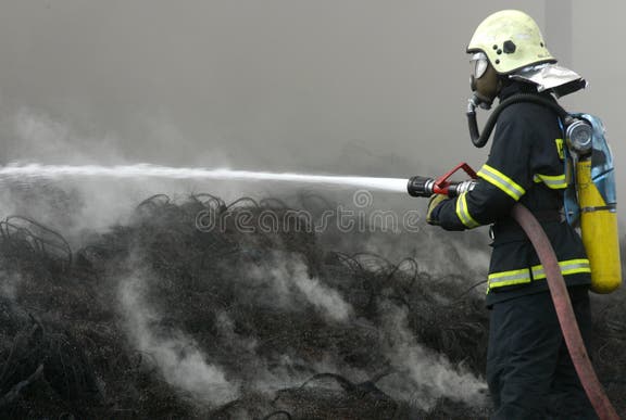 Fireman stock photo. Image of burn, firemen, burning, help - 2881164