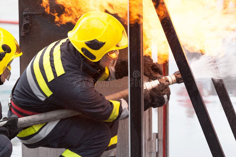 Firefighter editorial stock image. Image of mask, firefighter - 112335954