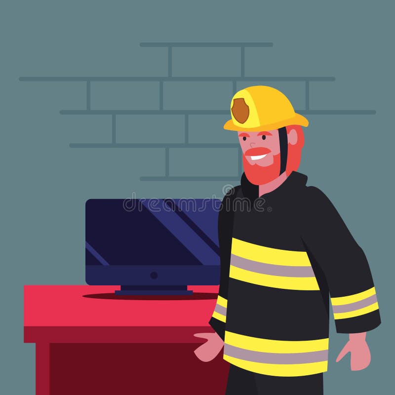 Fireman Computer Stock Illustrations – 368 Fireman Computer Stock ...