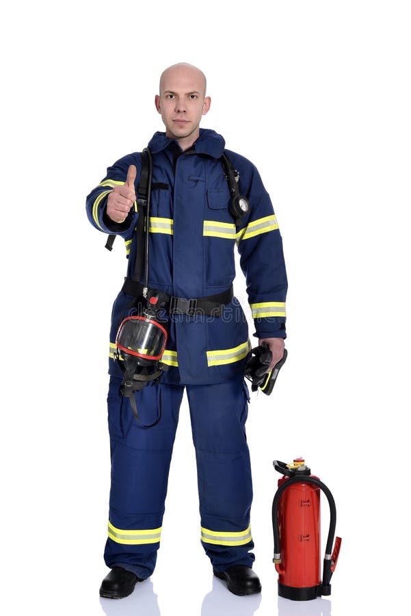 Sad fireman stock image. Image of action, firefighter - 7222645