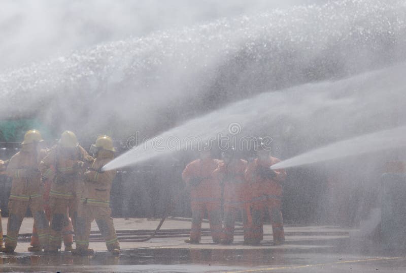 Fireman on the fire stock image. Image of enforcement - 143703253