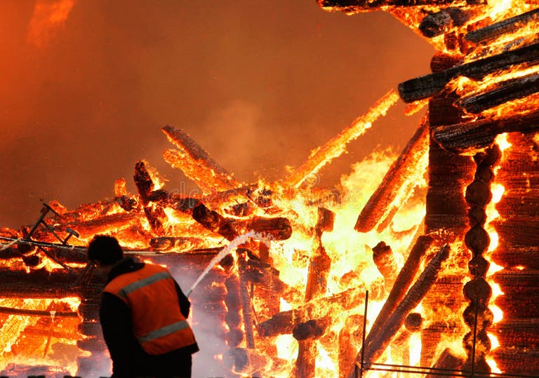 The fireman and fire stock photo. Image of firemen, emergency - 935594