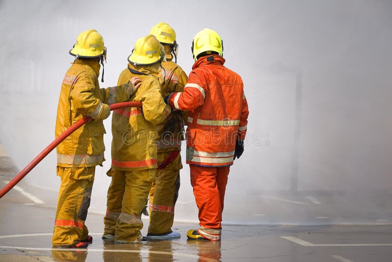 Fireman training stock image. Image of torch, uniform - 2795481