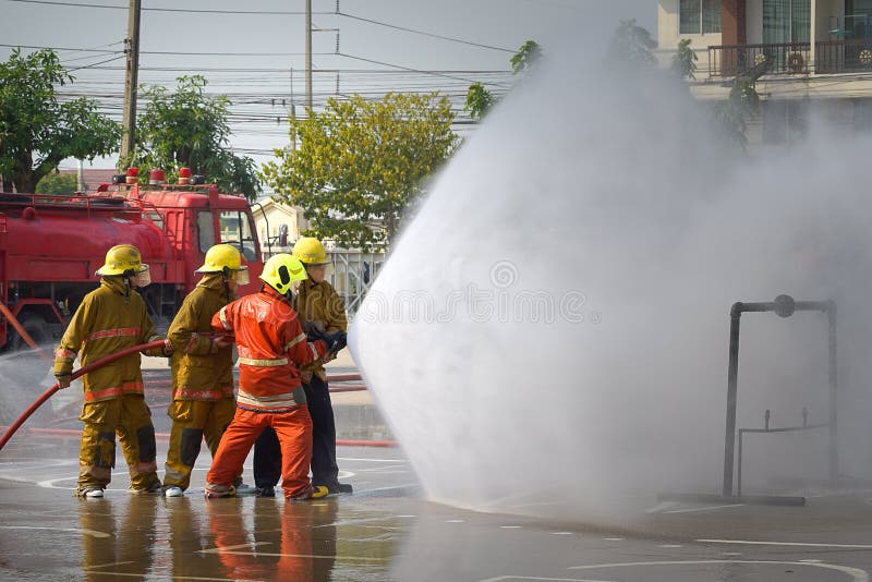 Fireman. Firefighters Training. Editorial Stock Image - Image of brave ...