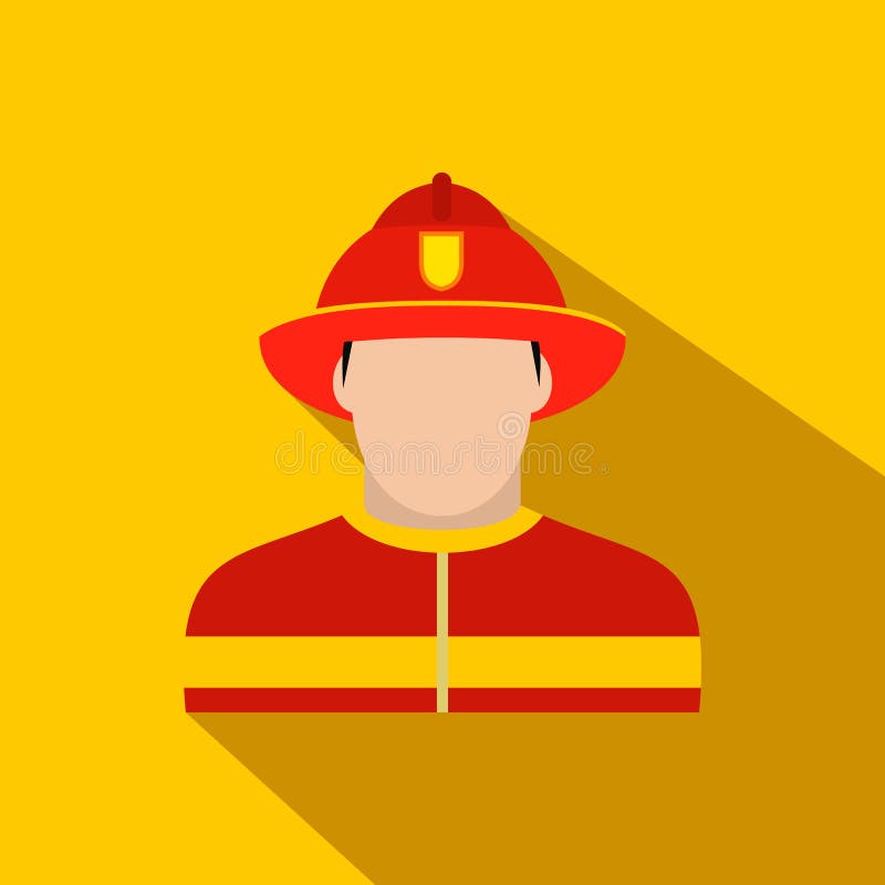 Fireman icon cartoon stock vector. Illustration of fighter - 88210964